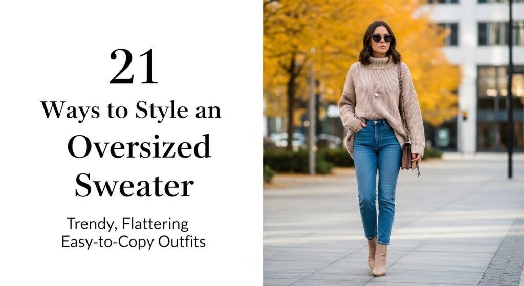 How to Style an Oversized Sweater: 21 Trendy Outfit Ideas