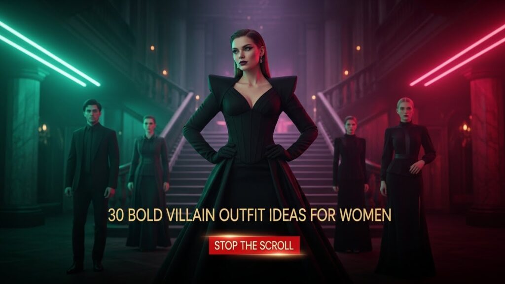 30 Bold Villain Outfit Ideas for Women Who Love Power Looks